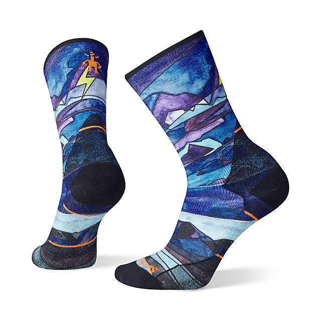 Womens Athlete Edition Run Print Crew Socks | Gear For Adventure